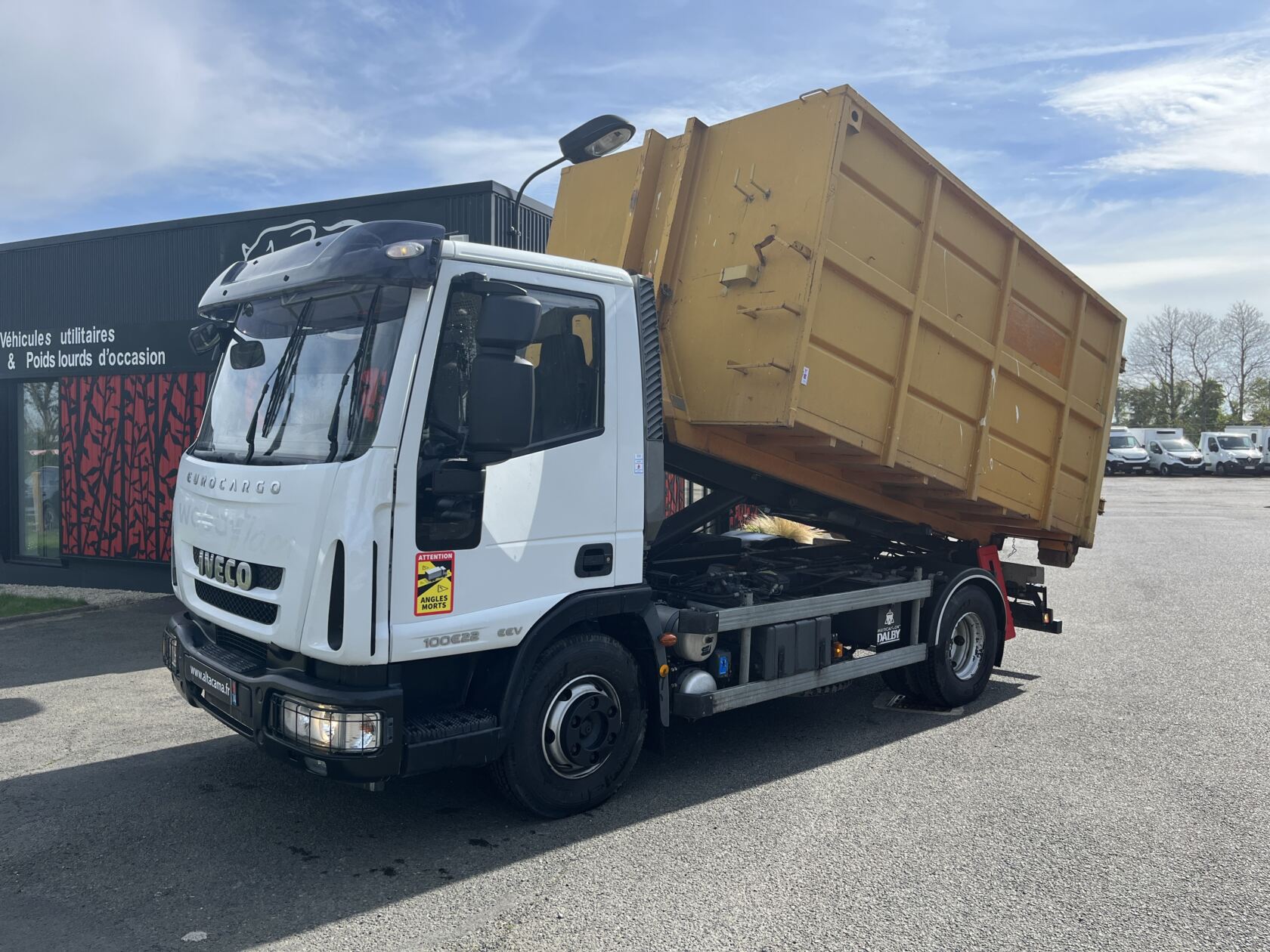 IVECO EUROCARGO POLYBENNE AMPLIROL BOITE AUTO BRAS DALBY 3400 SB IVECO EUROCARGO 100 E 22 ...